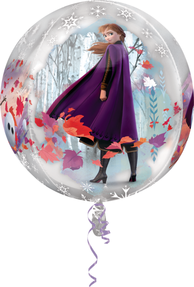 Frozen 2 See Thru Orbz Foil Balloon for Birthday Party, Helium ...