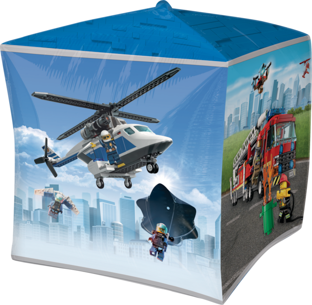 LEGO City Cubez Foil Balloon for Birthday Party, Helium Inflation ...