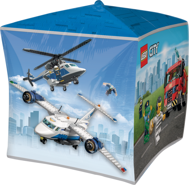 LEGO City Cubez Foil Balloon for Birthday Party, Helium Inflation ...