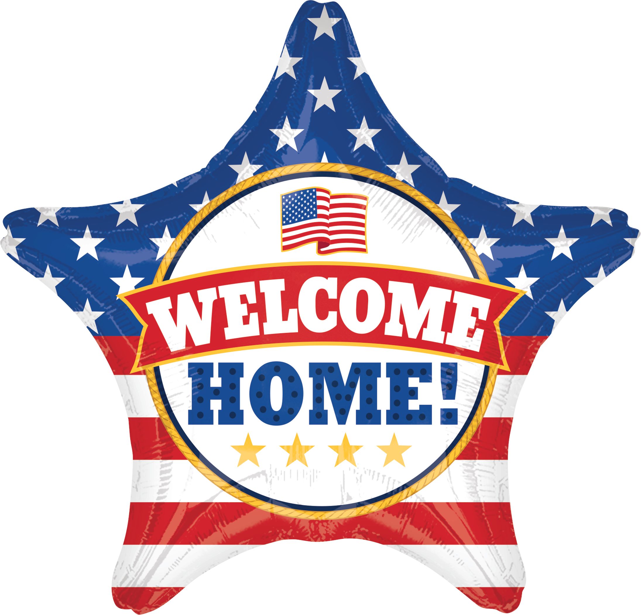 Patriotic Welcome Home Star Balloon | Party City