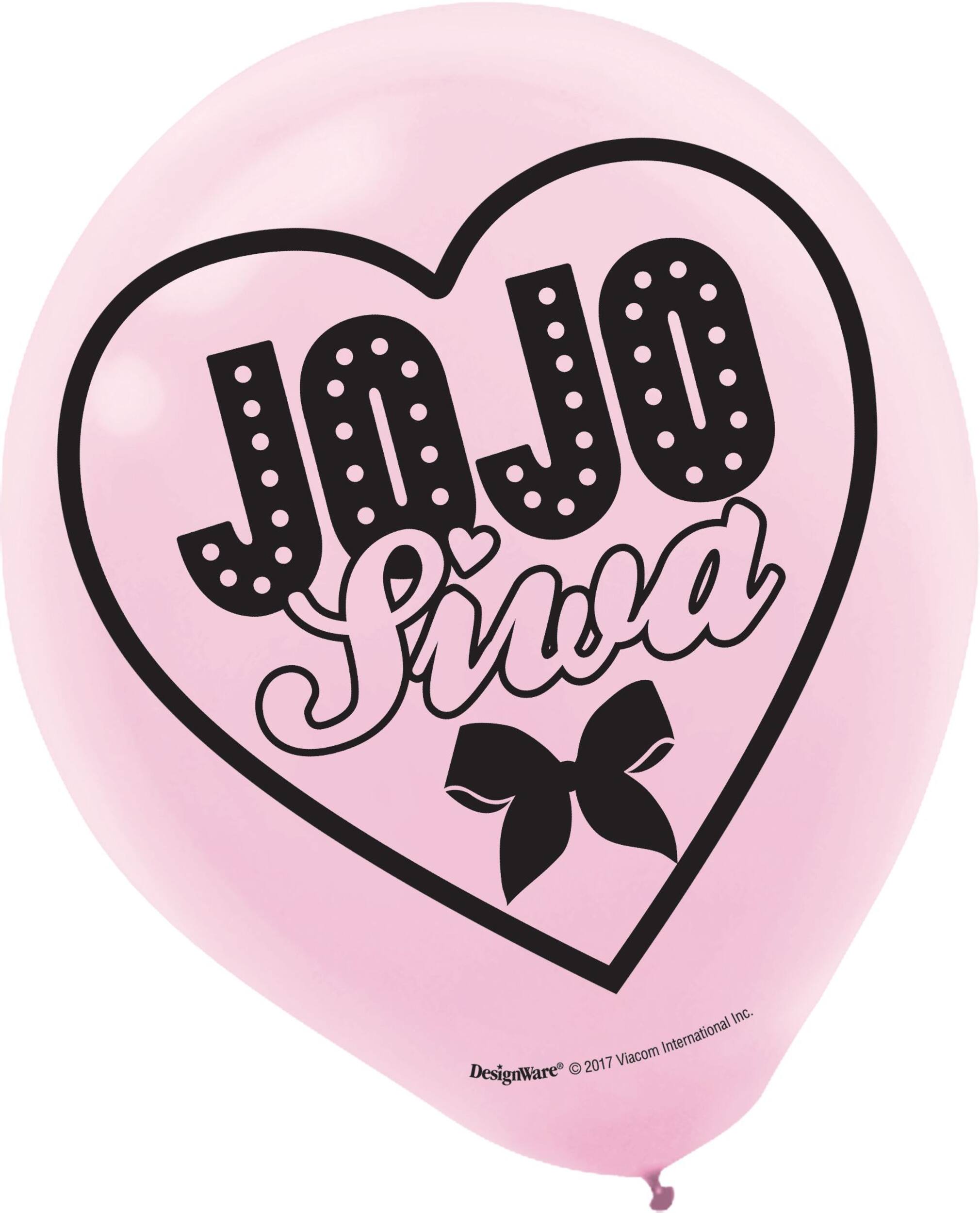 Nickelodeon JoJo Siwa "Dream Crazy Big" Round Latex Balloons, Red/Blue ...