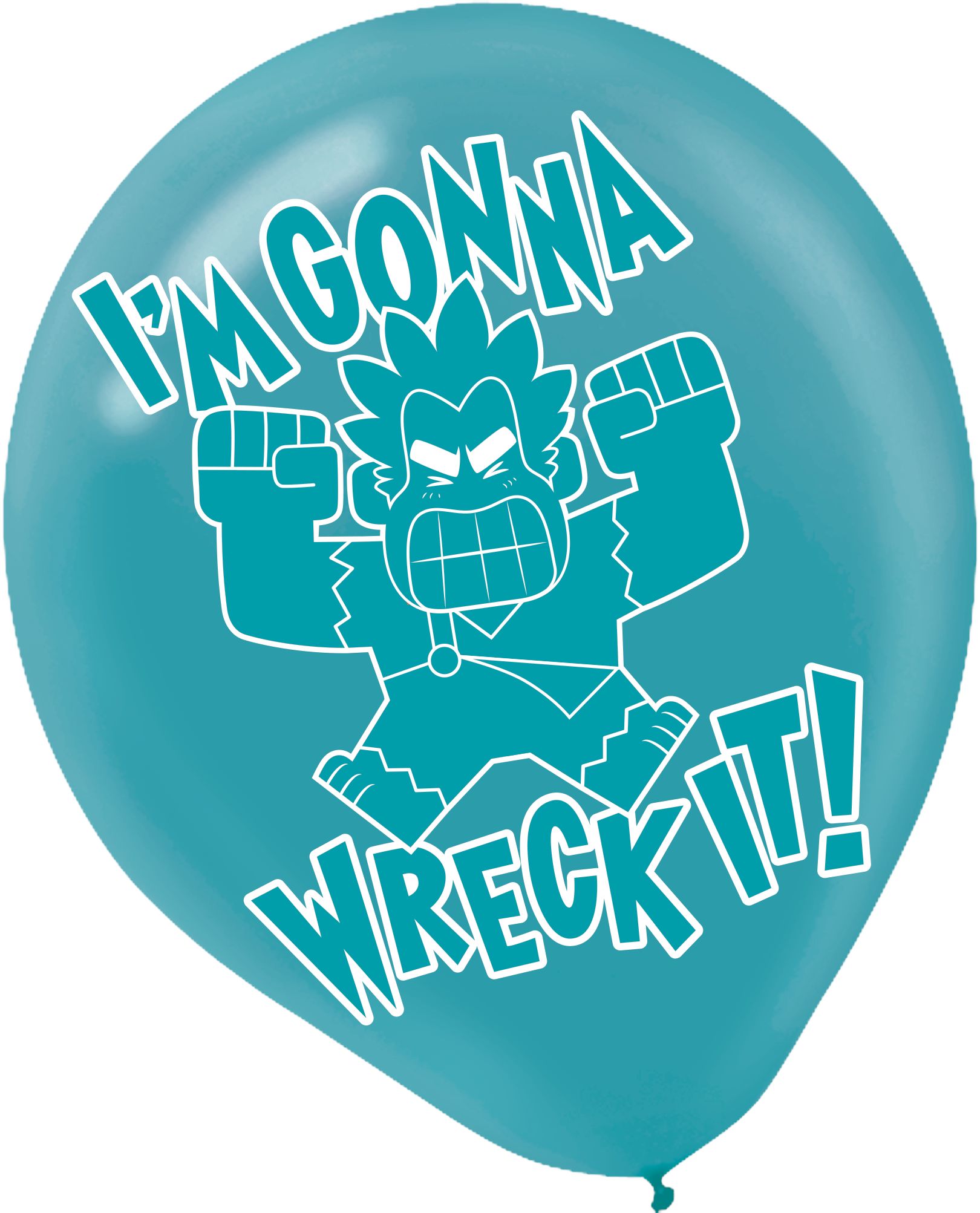 Disney Wreck-It Ralph Birthday Party Latex Balloons, Pink/Blue, 6-pk ...