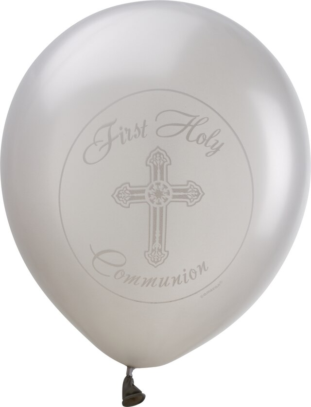 First Communion Balloons, Pink, 15-pk | Party City