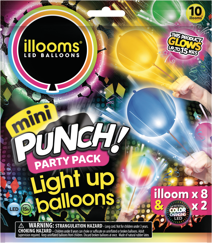 Illooms Light-Up Mini LED Punch Balloons, 10-pk | Canadian Tire