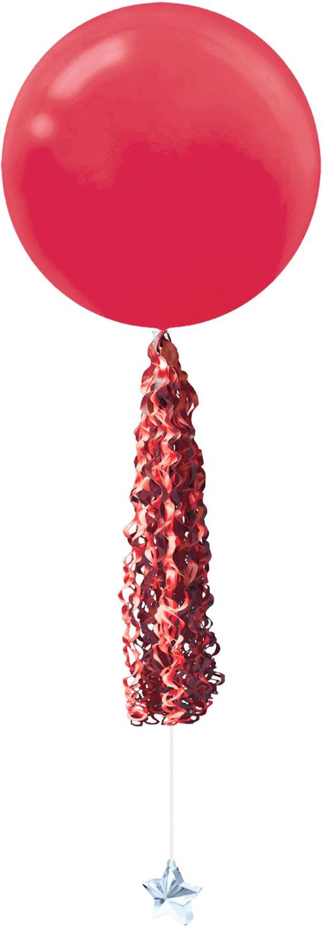 Tassel Fringe Balloon Tail Accessory Assorted Colours 6 Ft For