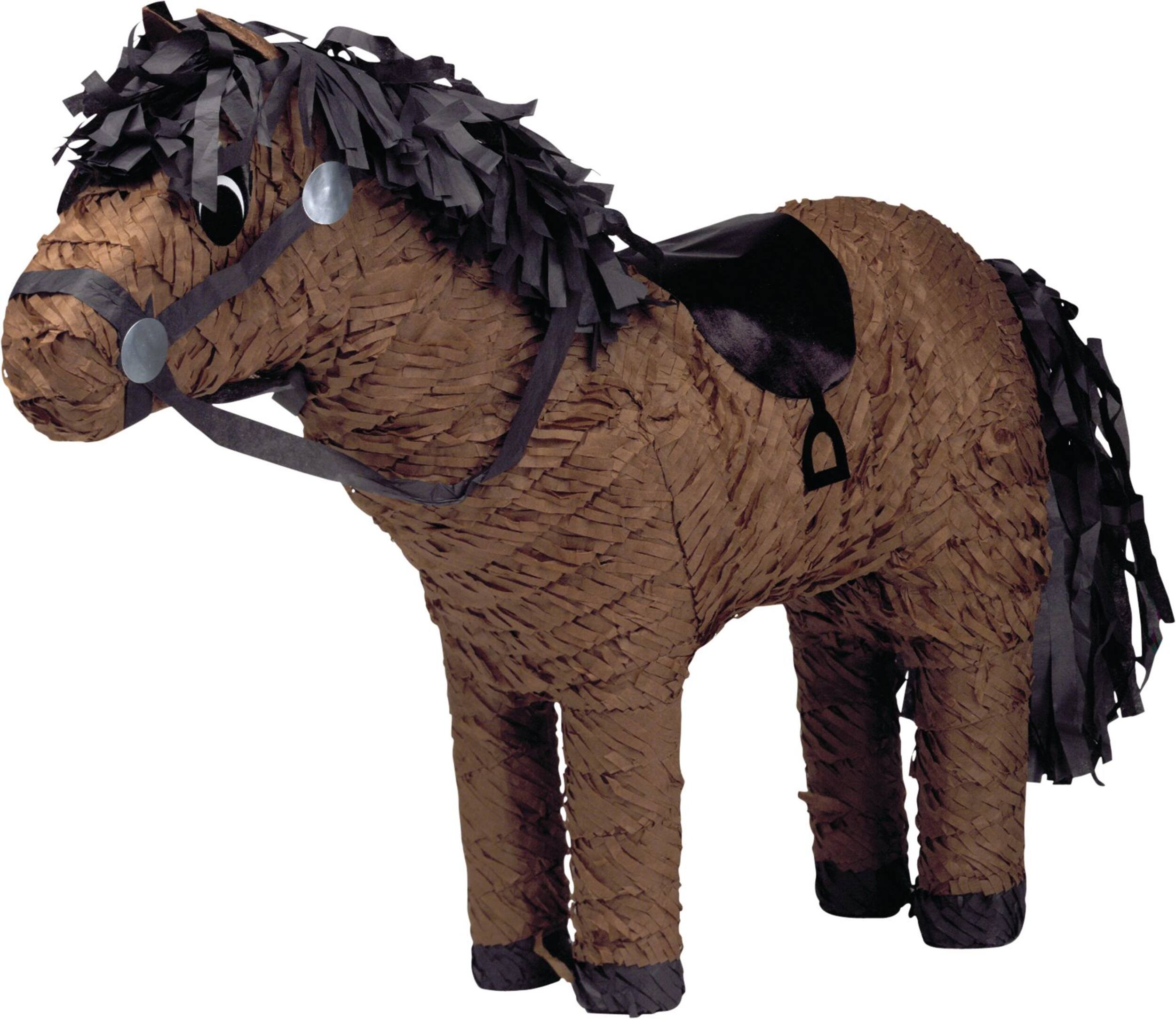 Horse Pinata Hanging Decoration, Brown, 21-in, Holds 2lb of Pinata ...