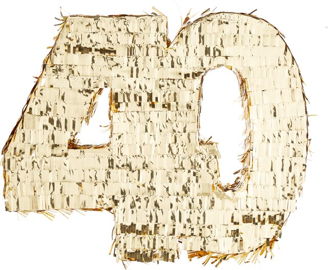 40 Pinata, Metallic Gold | Party City