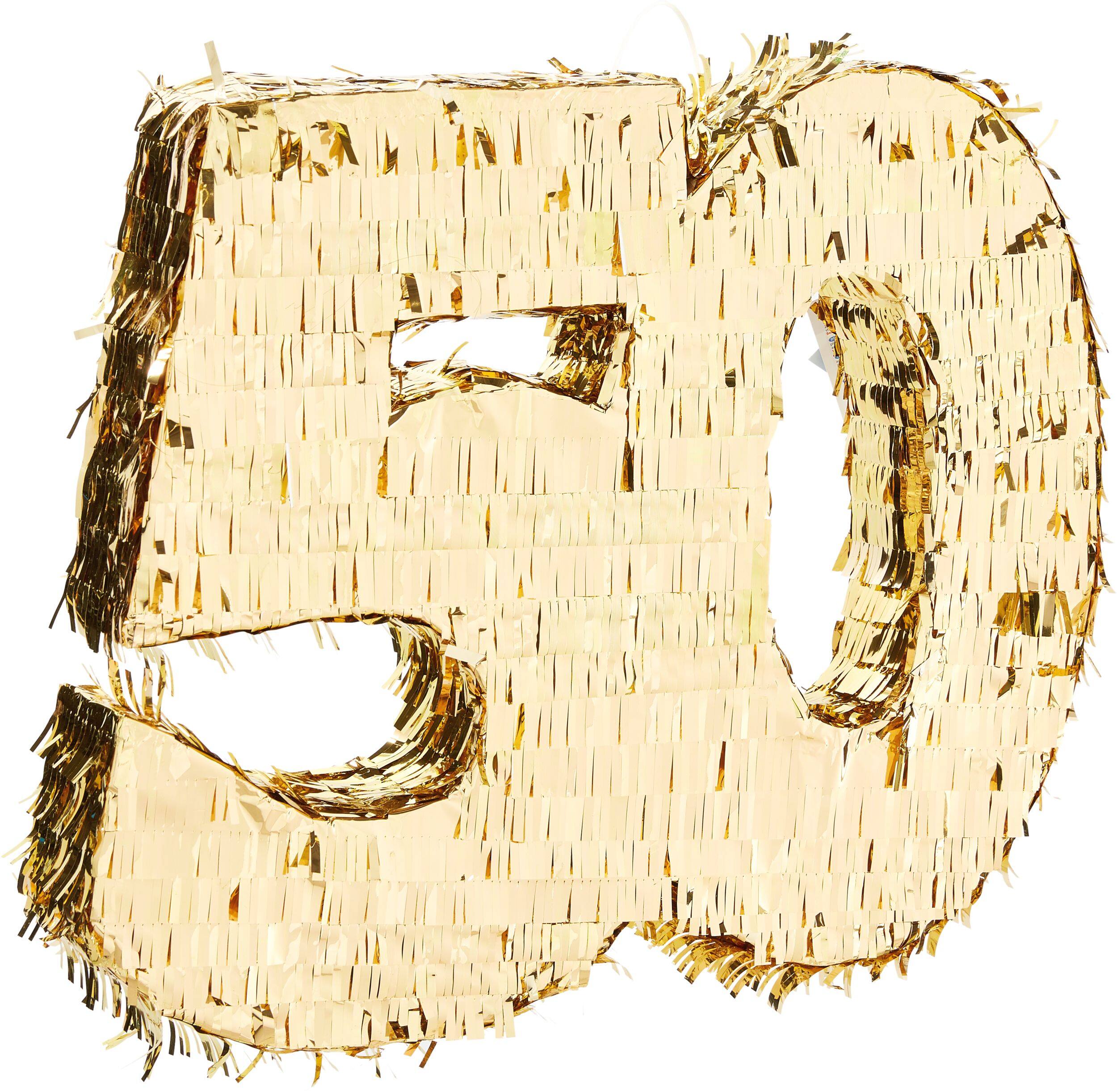 Metallic Gold 50 Pinata | Party City