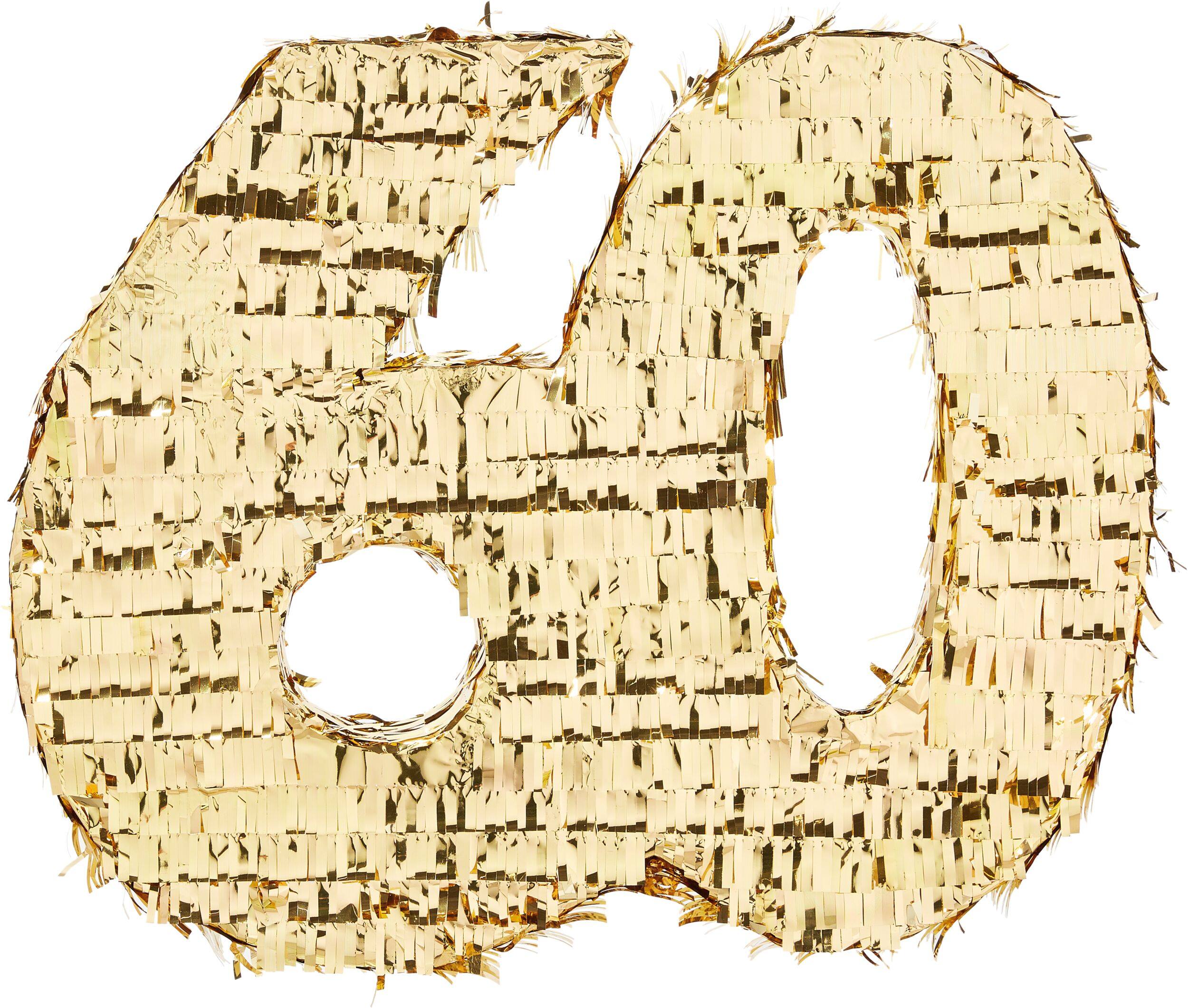 60 Pinata, Metallic Gold | Party City