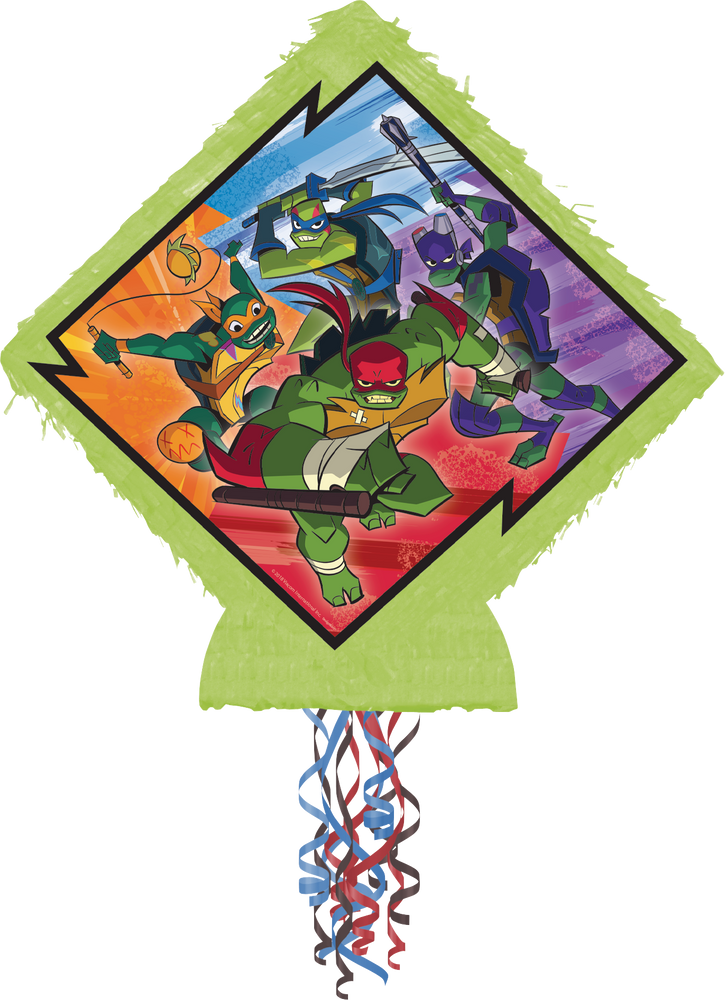 Pull String Rise of the Teenage Mutant Ninja Turtles Pinata | Party City