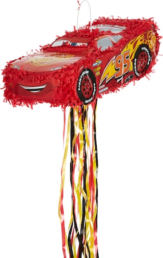 Pull String Cars 3 Lightning McQueen Pinata | Party City
