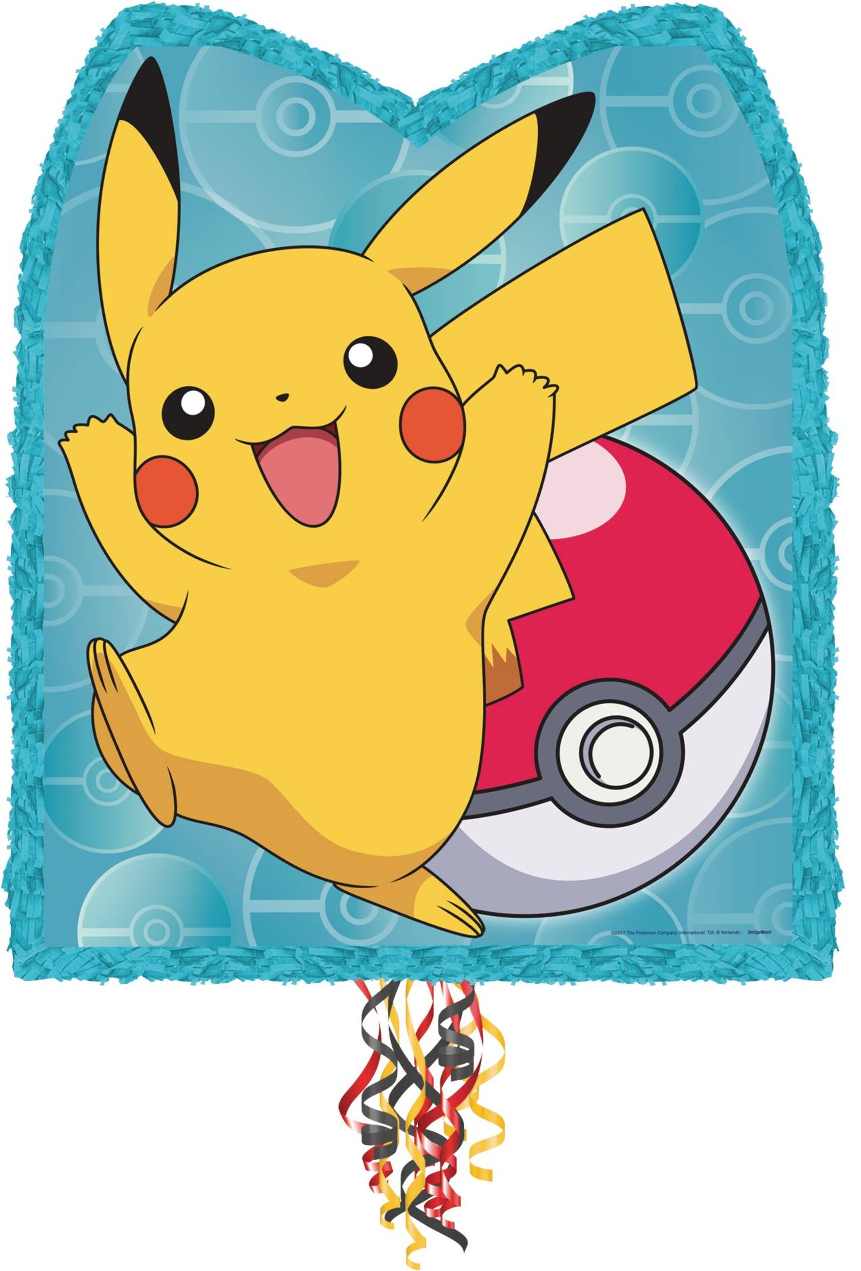 Nintendo Pokémon Pikachu Pinata Hanging Pull String Decoration, Yellow ...