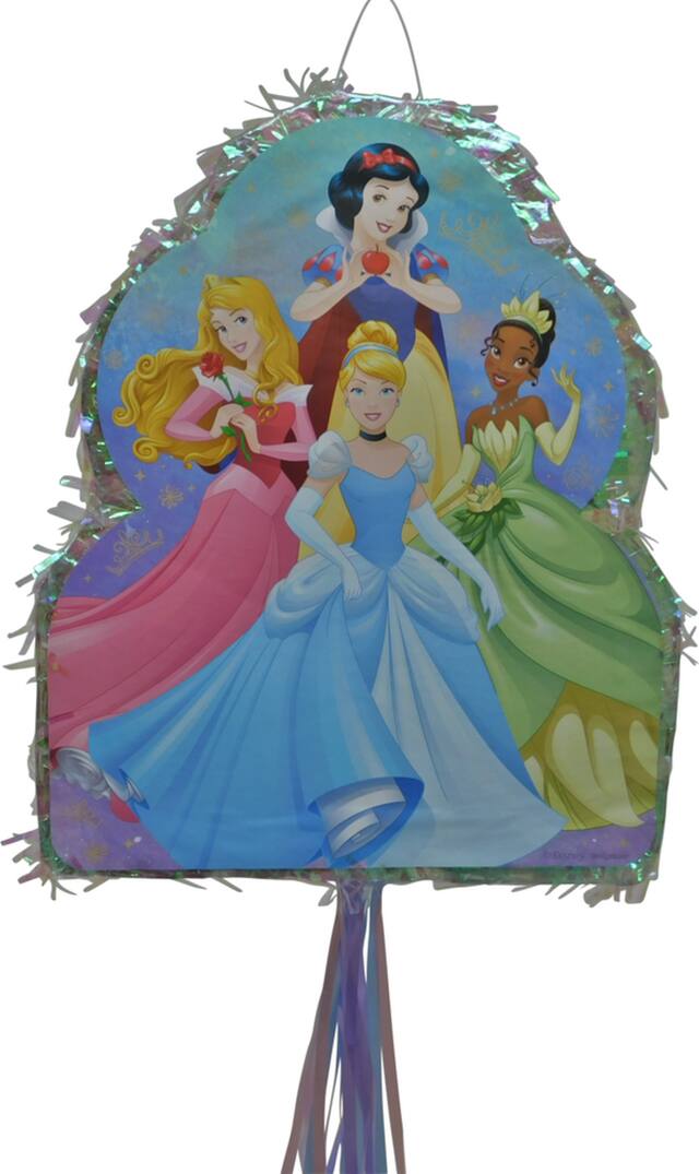 Disney Princess Once Upon A Time Pinata Hanging Pull String Decoration ...