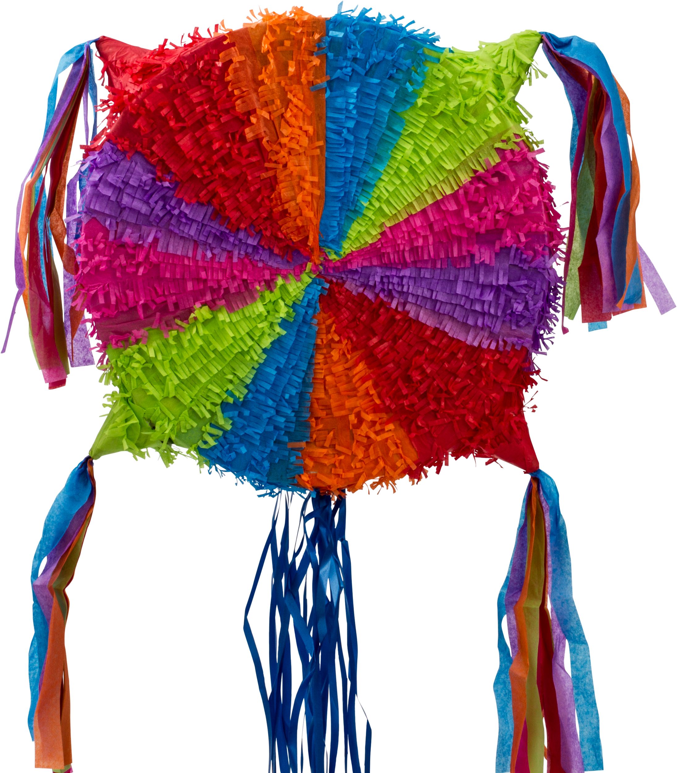 Pull String Add-a-Balloon Multicolour Pinata | Party City