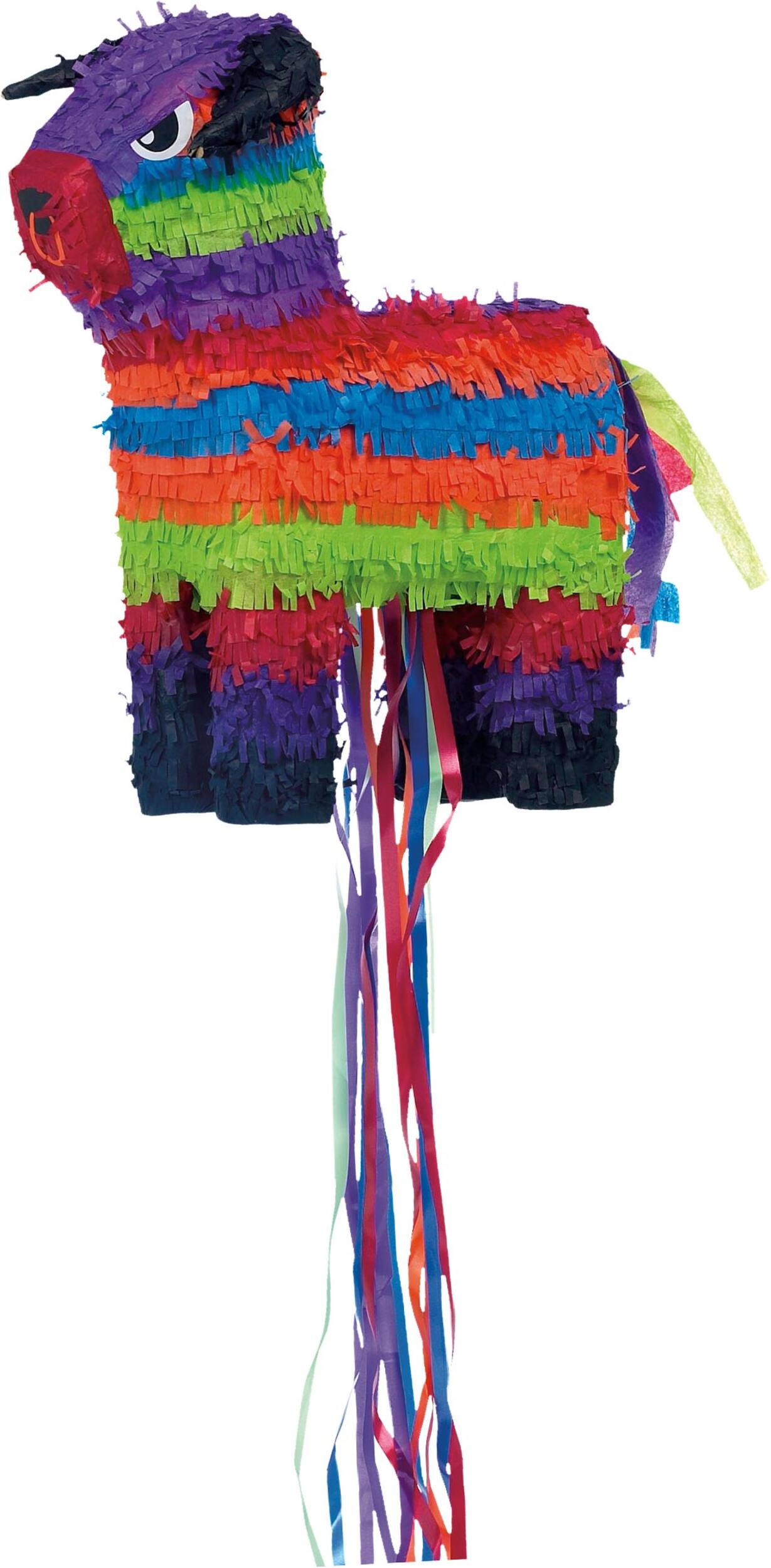 Décoration pinata à ficelle suspendue taureau, multicolore, 16,5 po ...