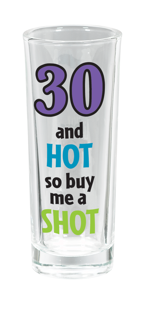 Happy 30th Birthday Shot Glass | Party City