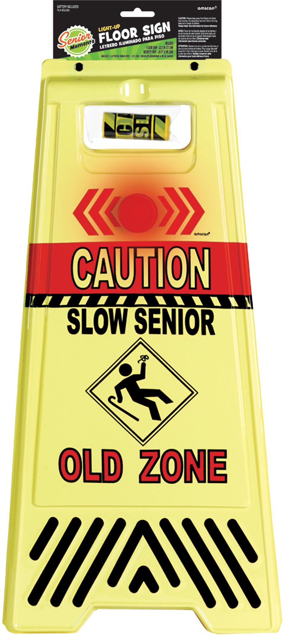 Old Zone Caution Floor Sign & Caution Tape | Party City