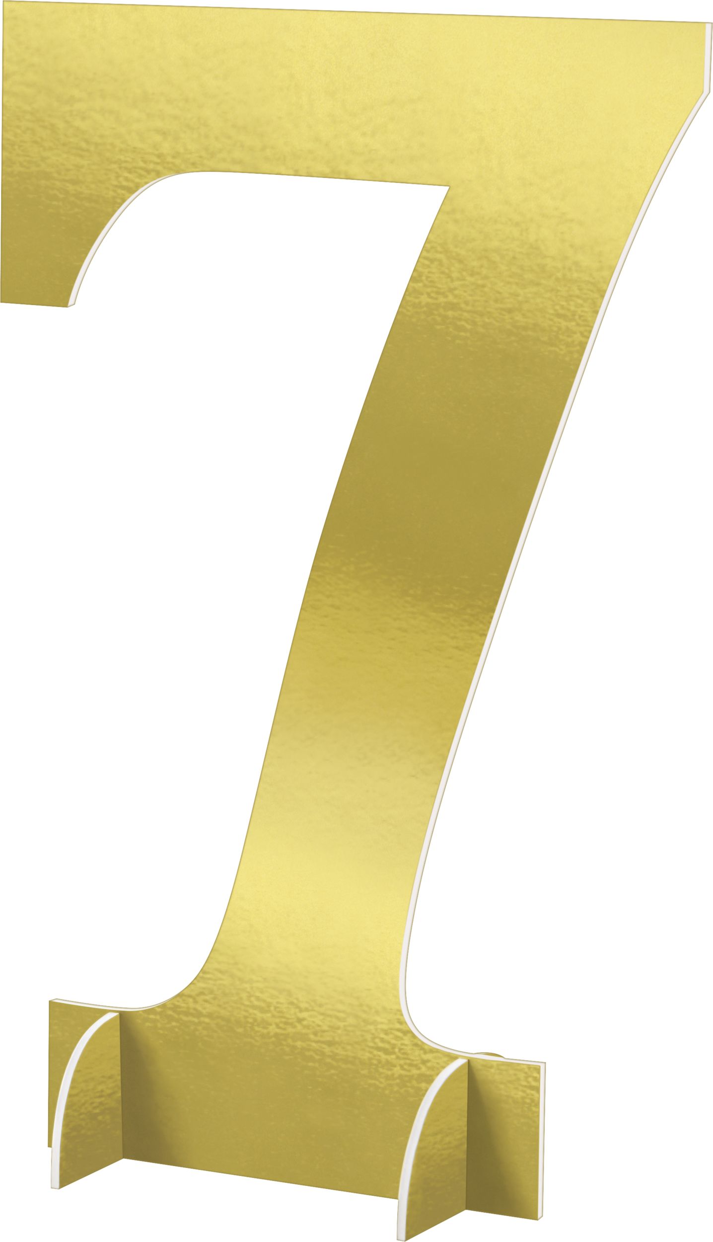 Giant Metallic Gold Number Sign | Party City