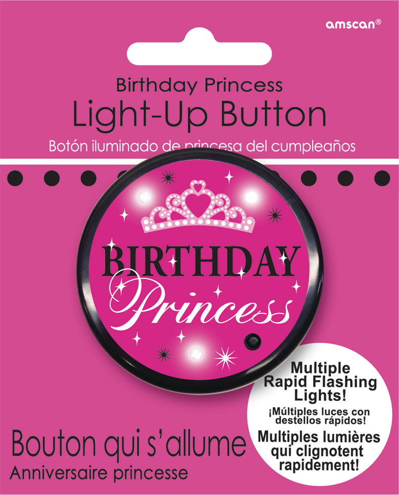 Light-Up Birthday Princess Button | Canadian Tire