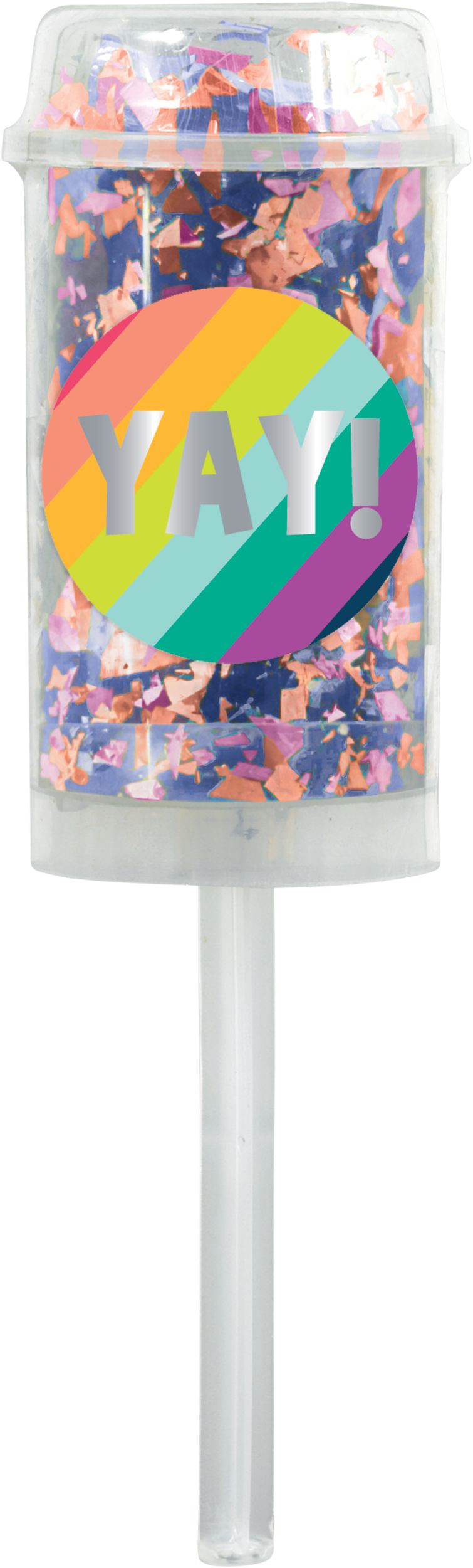 "Yay" Confetti Cannon Poppers, Multi-Coloured, 2-pk, for New Year's Eve ...