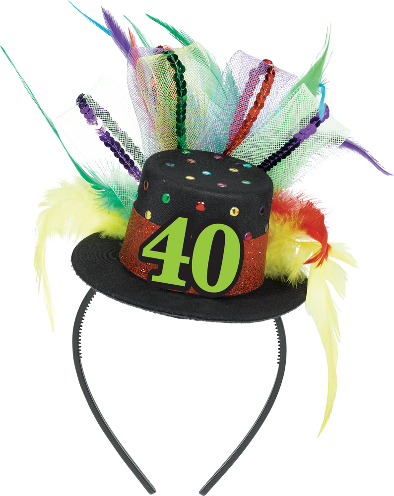 40th Birthday Mini Top Hat Headband | Canadian Tire