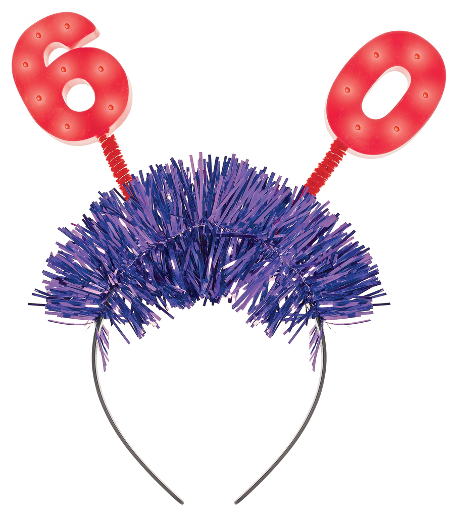 Light-Up 60th Birthday Head Bopper | Party City
