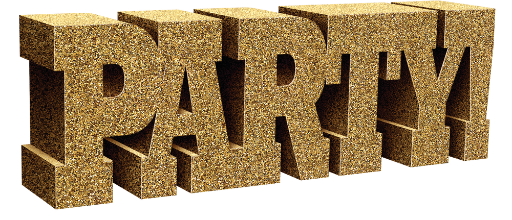 Glitter Gold Party Sign | Canadian Tire