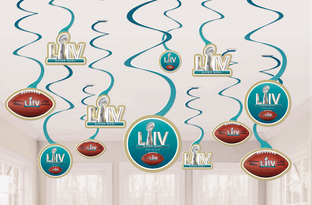 Super Bowl Swirl Decorations, 12-pcs | Canadian Tire