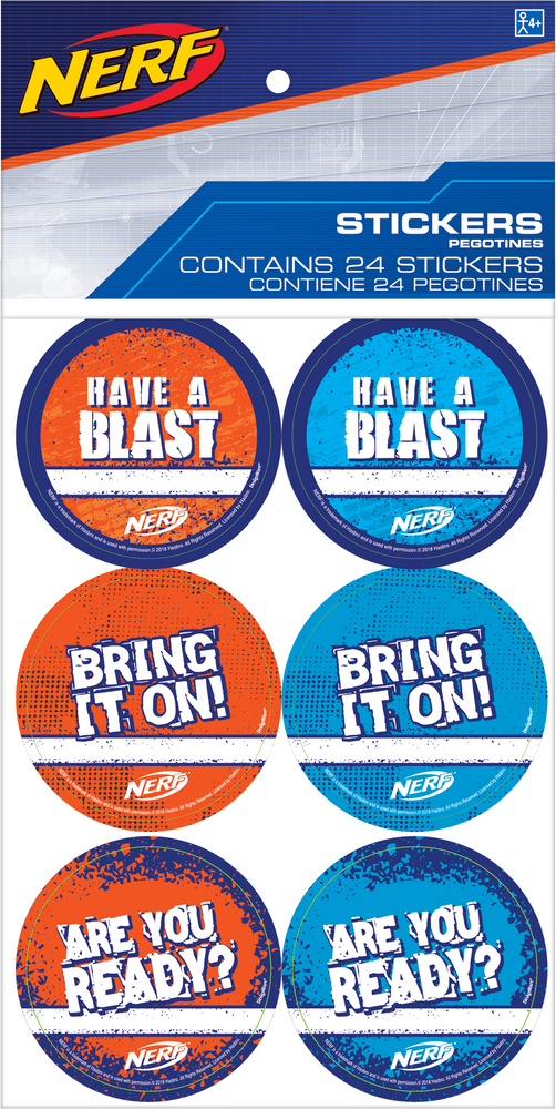 Nerf Stickers, 4-pk | Canadian Tire