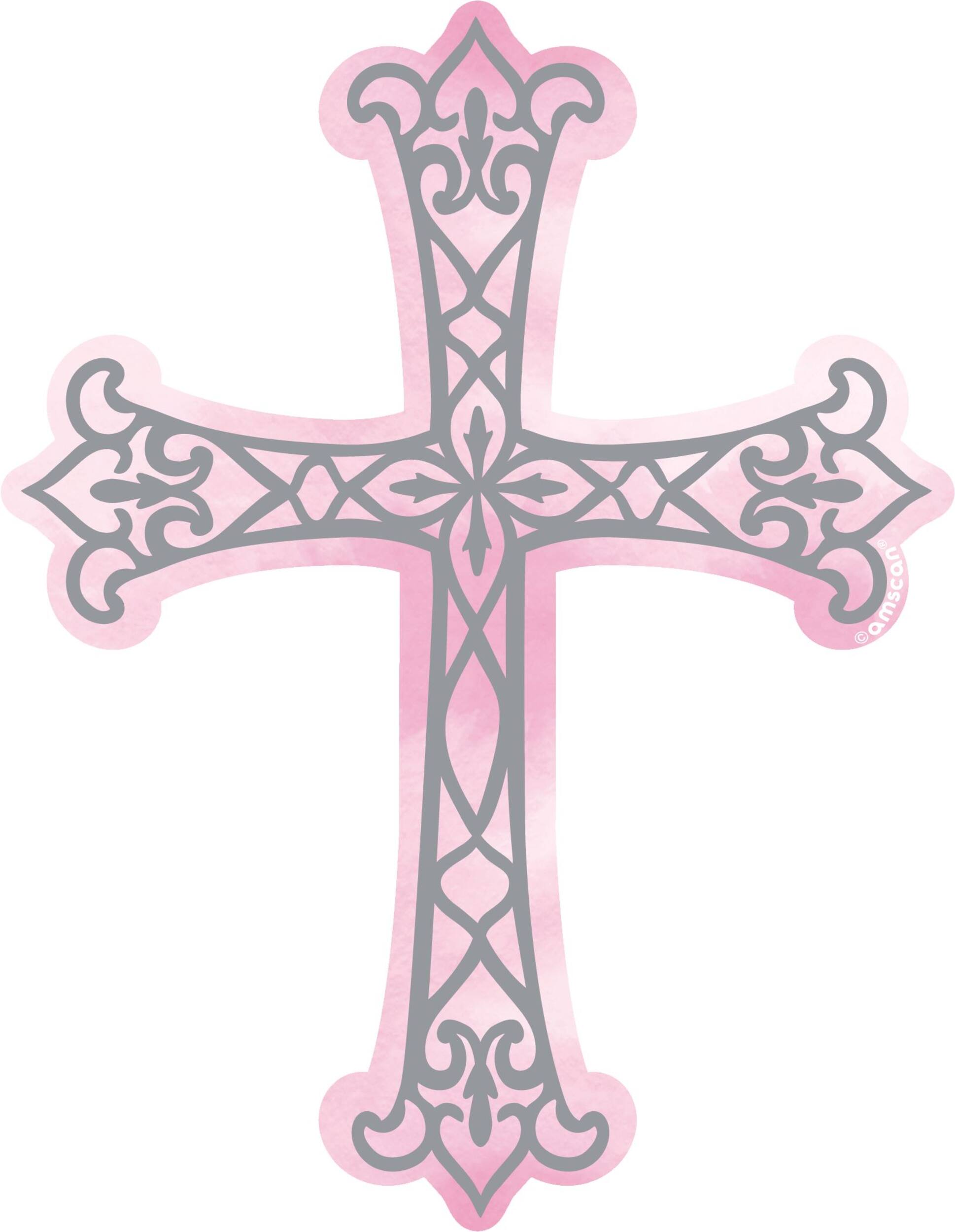 Pink and Silver First Communion Cutouts, 12-pc | Party City