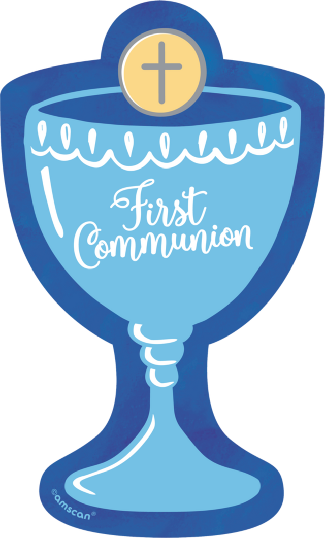 Blue and Silver First Communion Cutouts, 12-pc | Party City