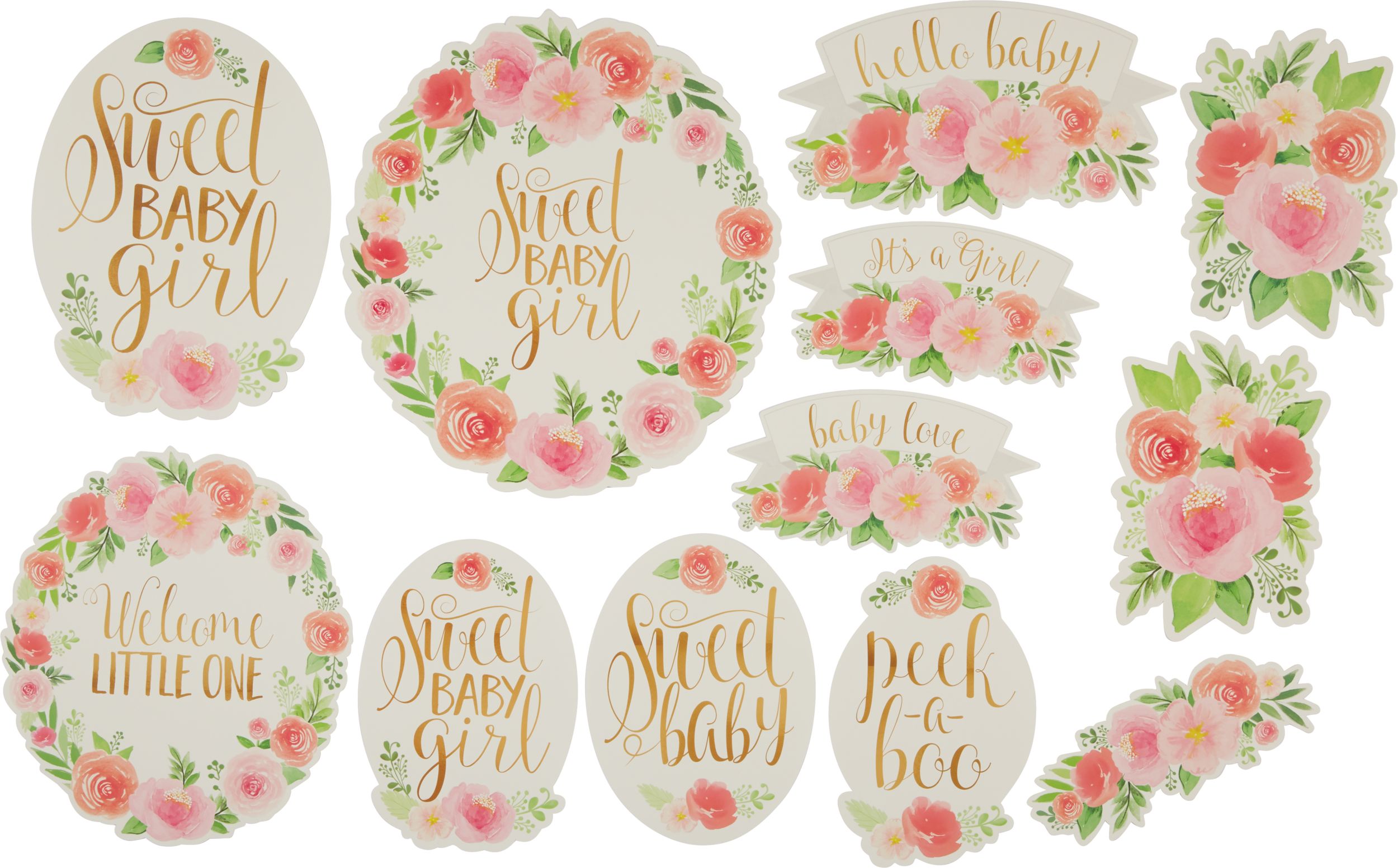 Floral Baby Cutouts, 12-pc | Canadian Tire