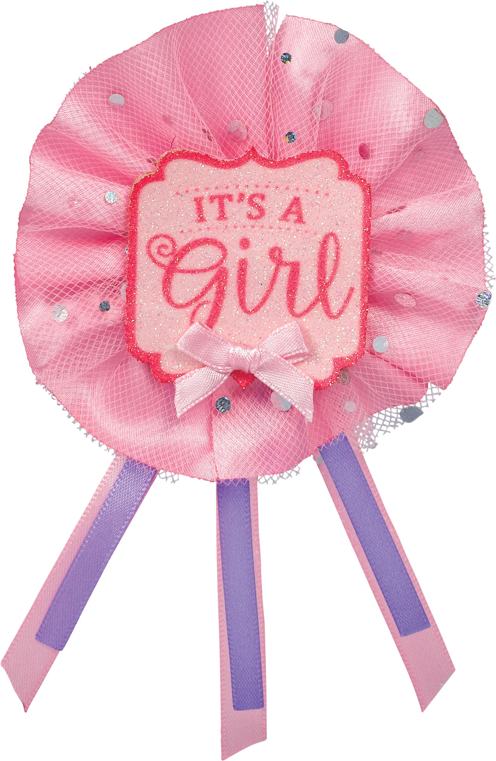 "It's a Girl" Award Ribbon, Pink/Purple, One Size, Wearable Accessory ...