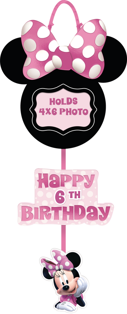 Minnie Mouse Forever Personalized Birthday Party Photo Sign | Party City