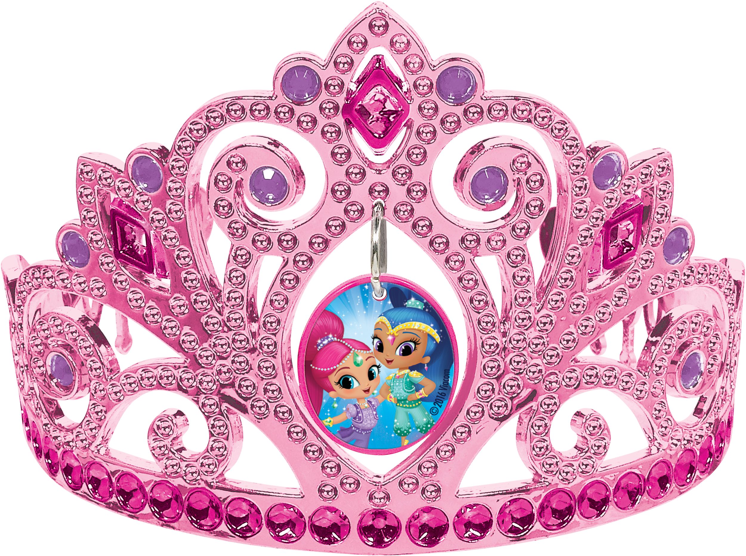 Shimmer & Shine Tiara for Birthday Party/Dress Up, Pink/Purple ...