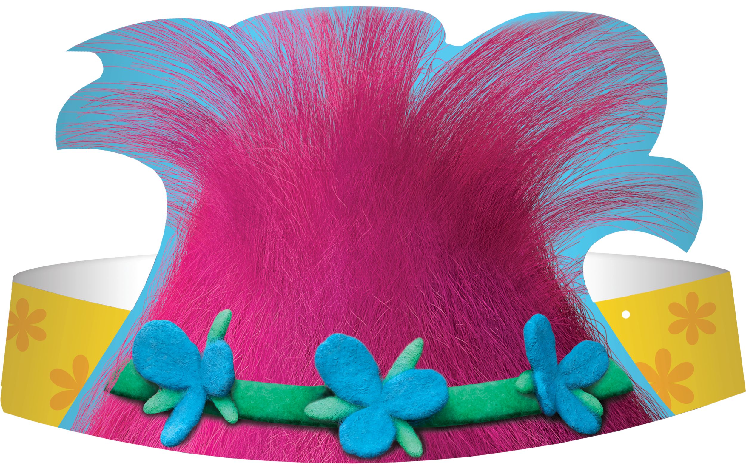 Trolls Paper Hats, 8-pk | Party City