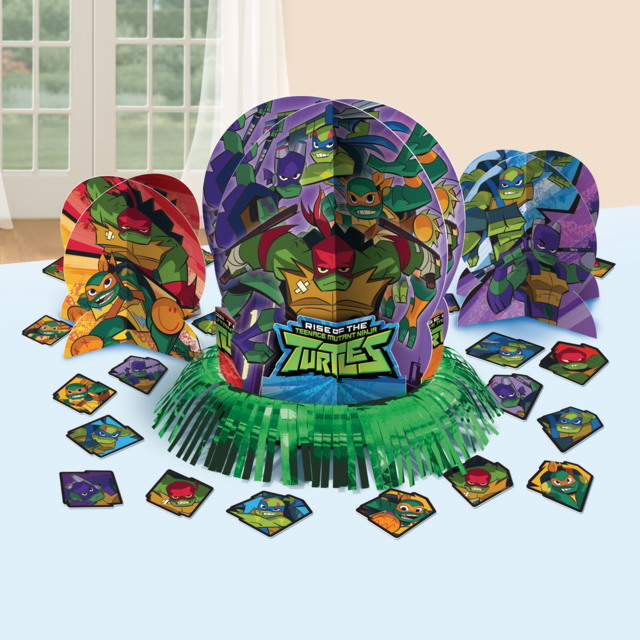 Rise of the Teenage Mutant Ninja Turtles Birthday Party Table ...