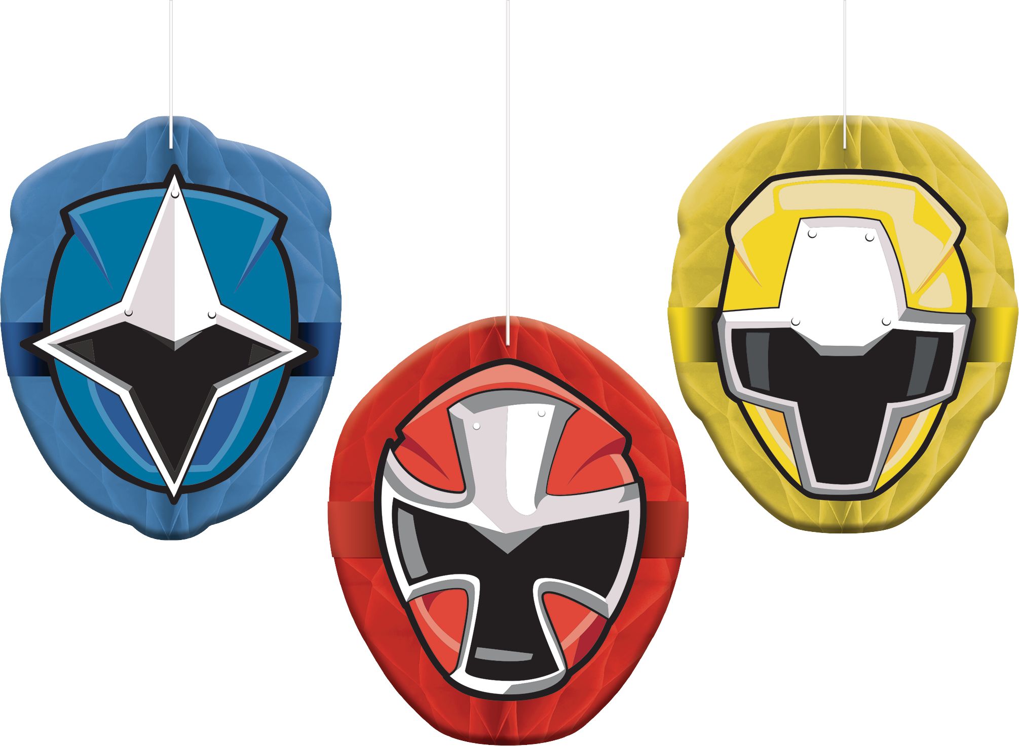 Power Ranger Ninja Steel Honeycomb Balls, 3-pk | Party City