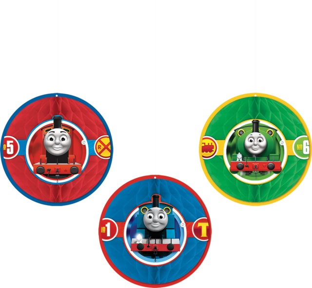 Thomas the Tank Engine Honeycomb Balls, 3-pk | Party City