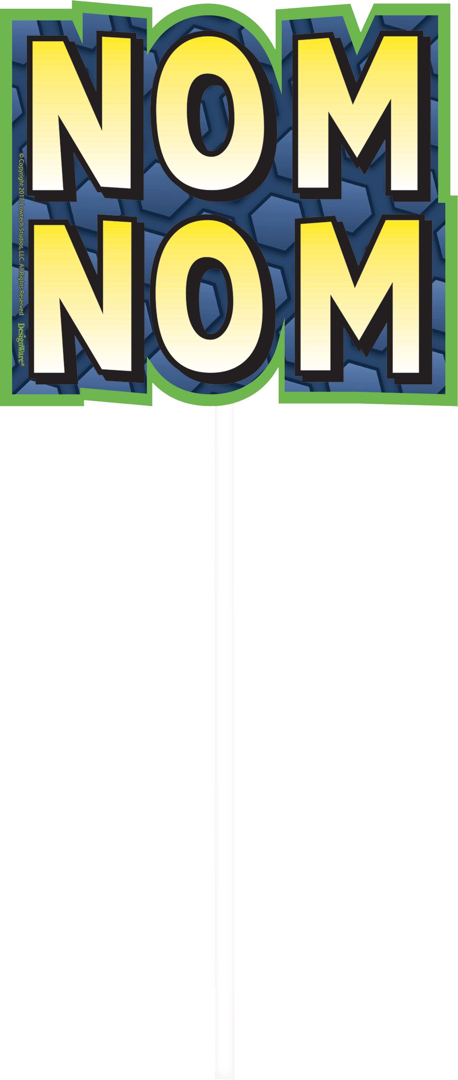 Slither.io "Nom Nom" Plastic Scene Setter Background Decoration with ...