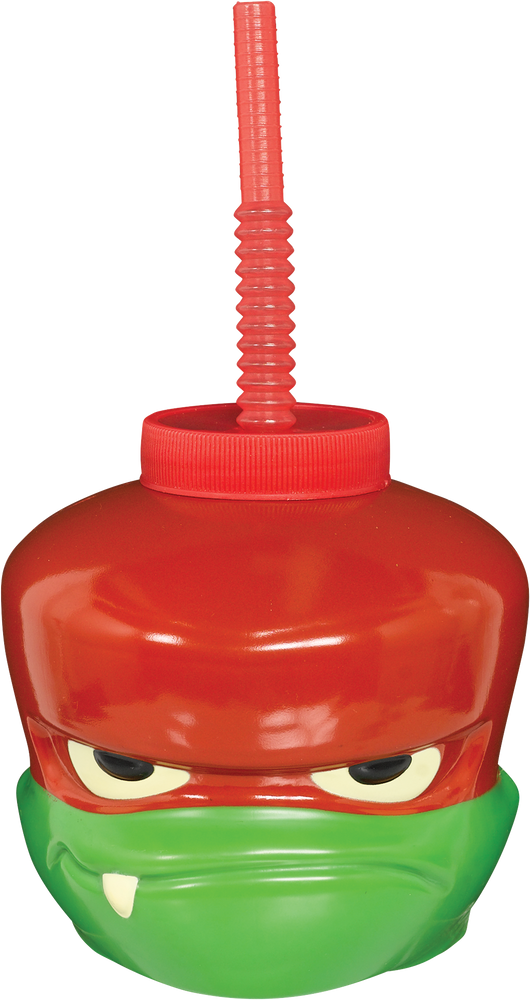 Rise of the Teenage Mutant Ninja Turtles Raphael Cup with Straw ...