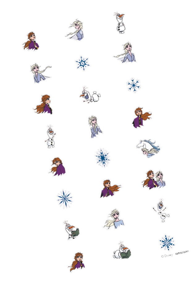Disney Frozen 2 Nail Stickers for Birthday Party Favours, 4-pc ...