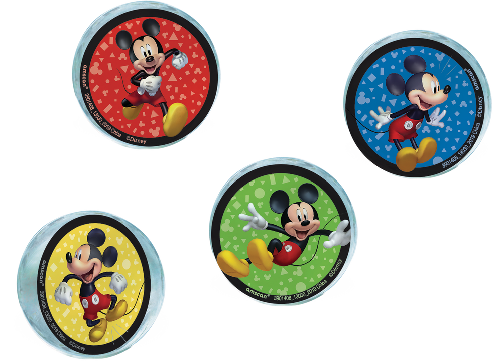 Disney Mickey Mouse Forever Bounce Balls for Birthday Party Favours, 4 ...