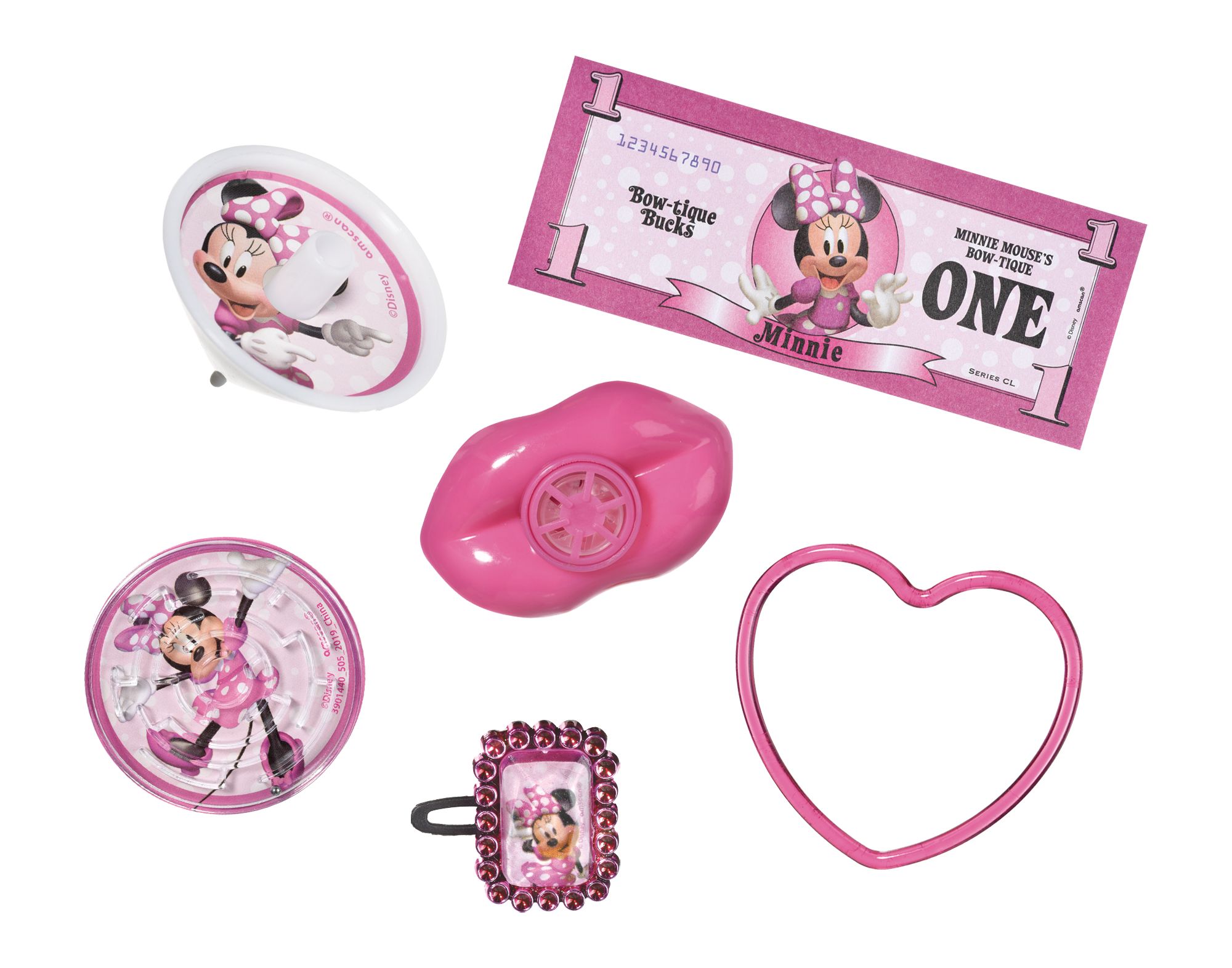 Disney Minnie Mouse Mega Mix Party Favour Pack, Pink, 48-pk, for ...