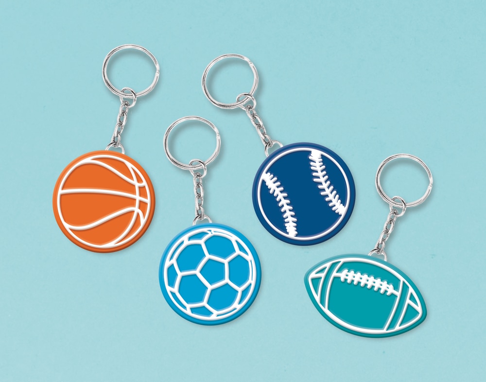 Birthday Baller Keychains for Birthday Party Favours, 8-pk | Party City