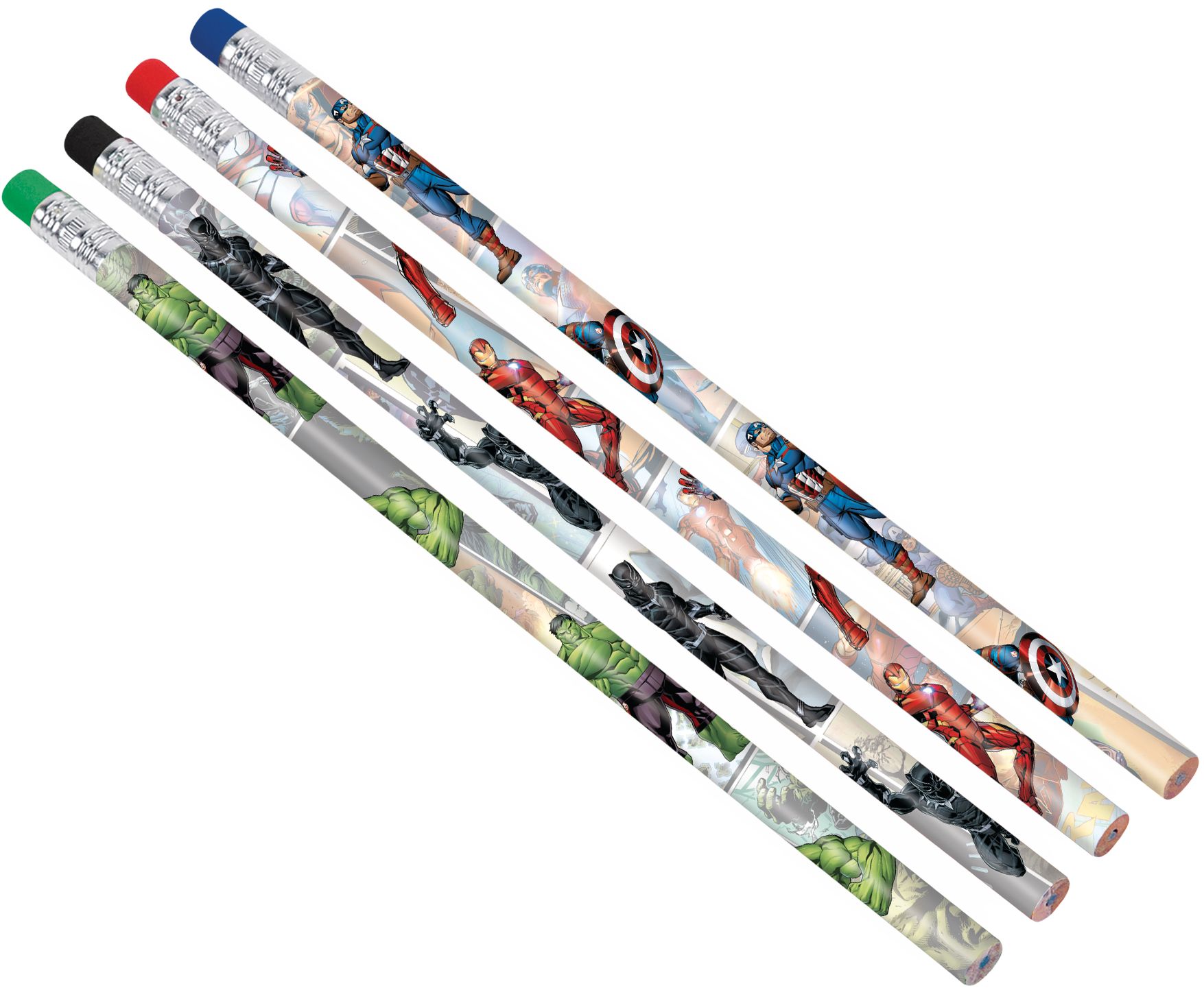 Marvel Powers Unite Pencils for Birthday Party Favours, 8-pk | Party City