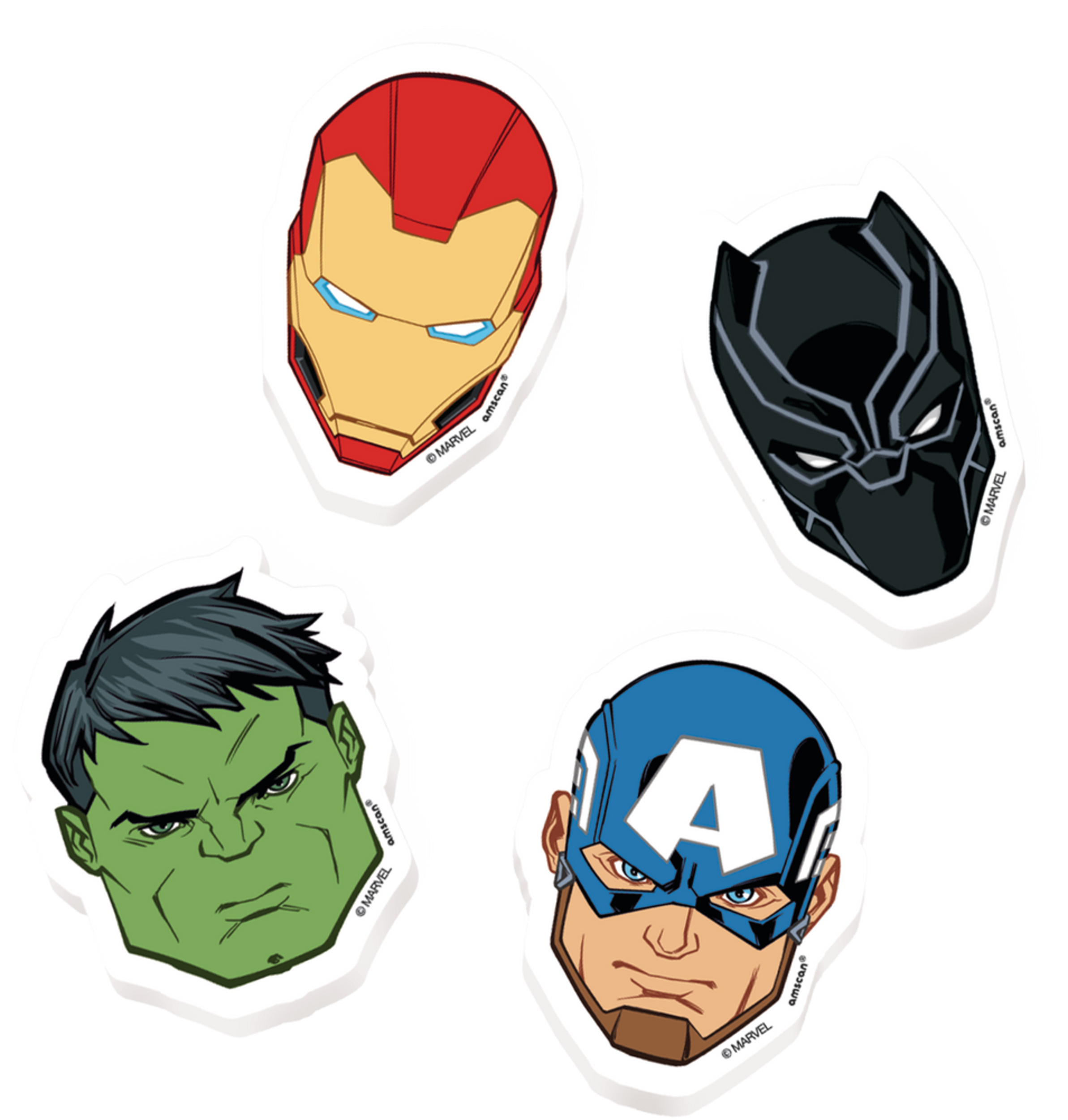 Marvel Powers Unite Erasers for Birthday Party Favours, 8-pk, Ages 3 ...