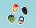 Marvel Powers Unite Erasers for Birthday Party Favours, 8-pk, Ages 3 ...