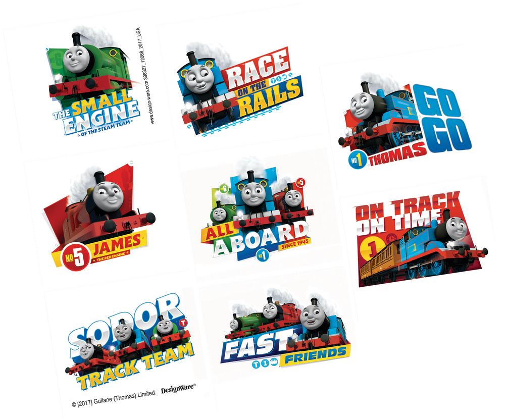 Thomas the Tank Engine Easy to Apply Party Favour Tattoos, 8-pc | Party ...