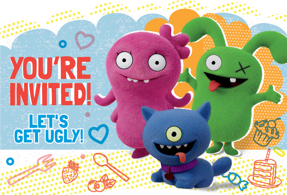 Uglydolls Birthday Party Invitations 8 Pk Canadian Tire